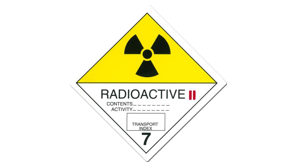 Gefahrzettel Kl. 7 II, Radioactive II, 10x10cm, 100 Stk. pro VE – ME ...